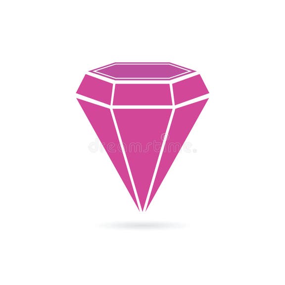 Diamond Pink Crystal Vector Stock Vector - Illustration of brilliant ...