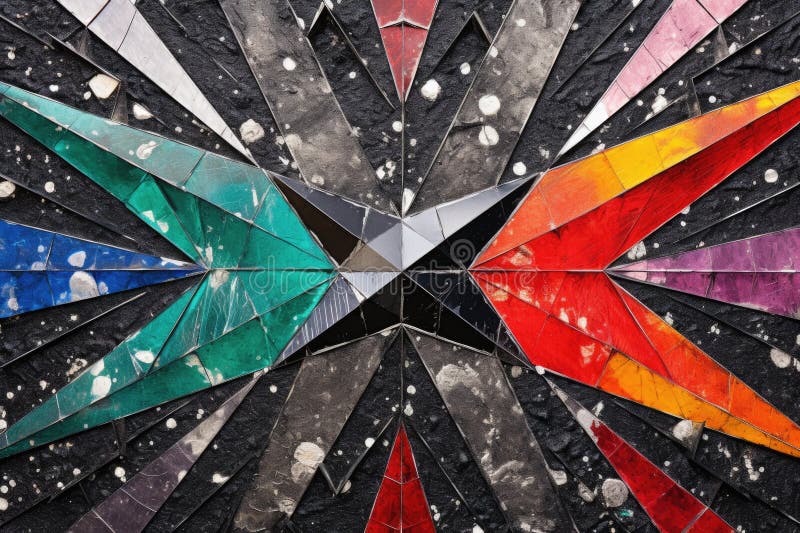 Diamond Plate with an Artistic Paint Splatter on it Stock Photo - Image ...