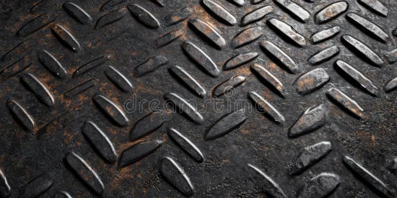 Diamond Plate Texture with Grunge for Surface, Metal Surface of Iron ...