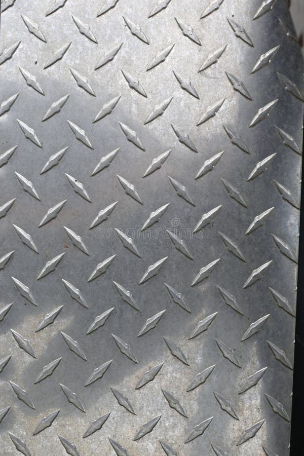 Diamond Plated metal stock image. Image of older, metal - 73783349