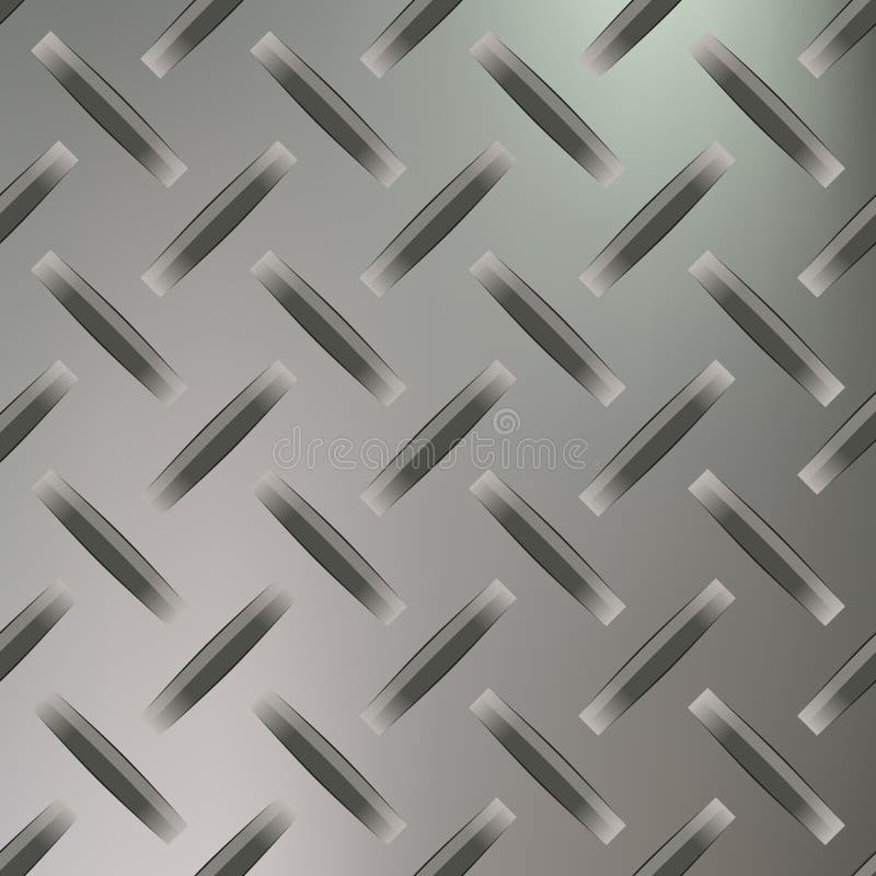 Diamond Plated Seamless Metal Sheet. Vector Stock Vector - Illustration ...