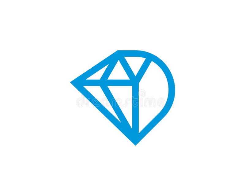 Diamond Point Logo Design Vector Template, Creative Diamond Logo ...