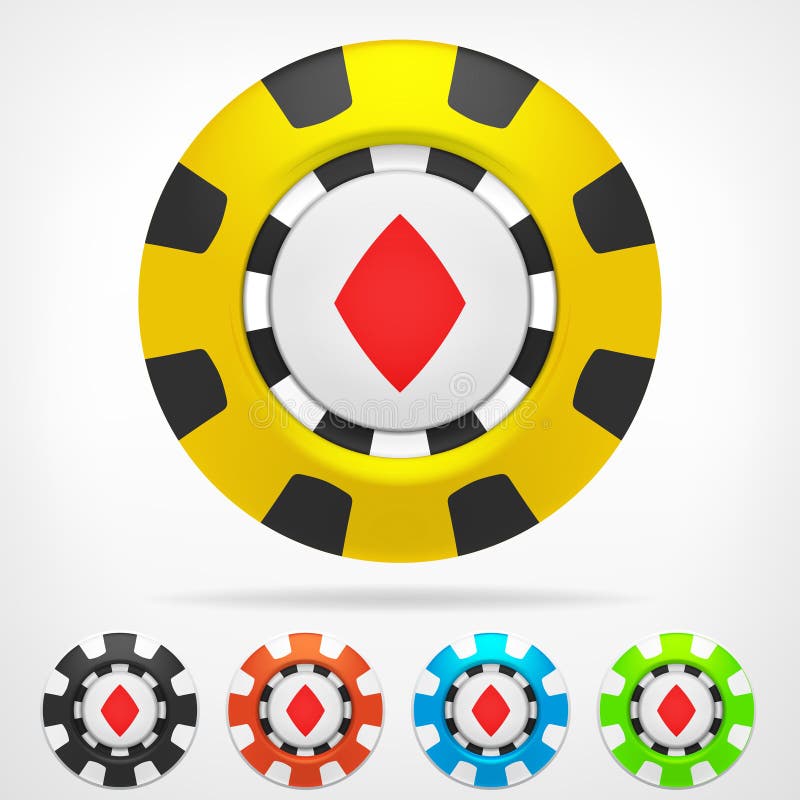 Diamond Poker Playing Card 3d Rendering Isometric Icon. Stock Vector ...