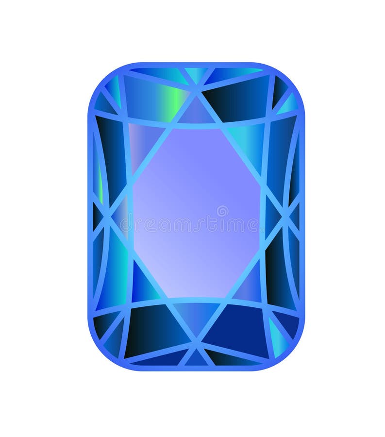 Blue diamond symbol logo stock vector. Illustration of bright - 122082899