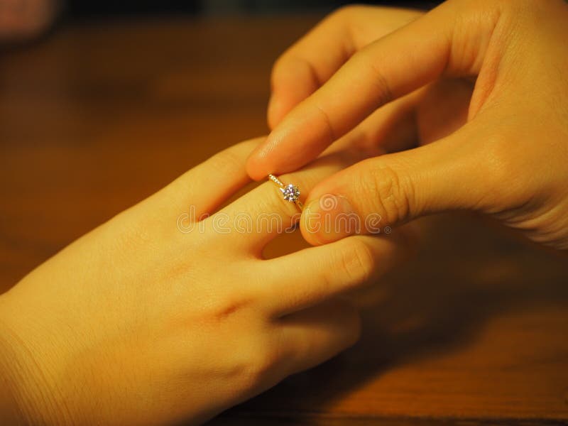 Proposal with diamond ring stock image. Image of card - 36942903