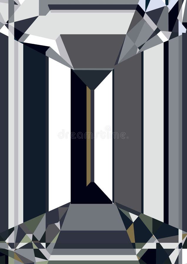 Diamond Reflection Abstract Background Vector Stock Vector ...