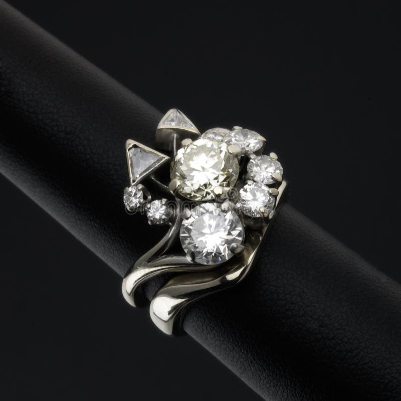 Giant Diamond Ring Front View Stock Photo - Image of eternal, huge ...
