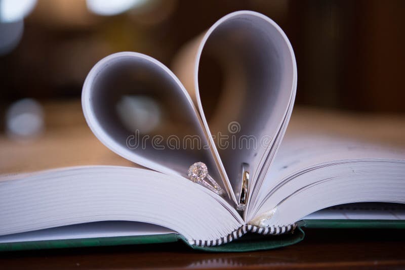 Diamond Ring stock photo. Image of diamond, book, heart - 106587356