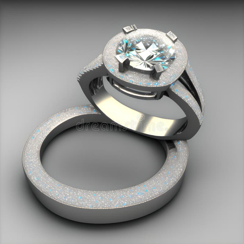 Diamond Ring, Generative AI Illustration Stock Photo - Image of ...