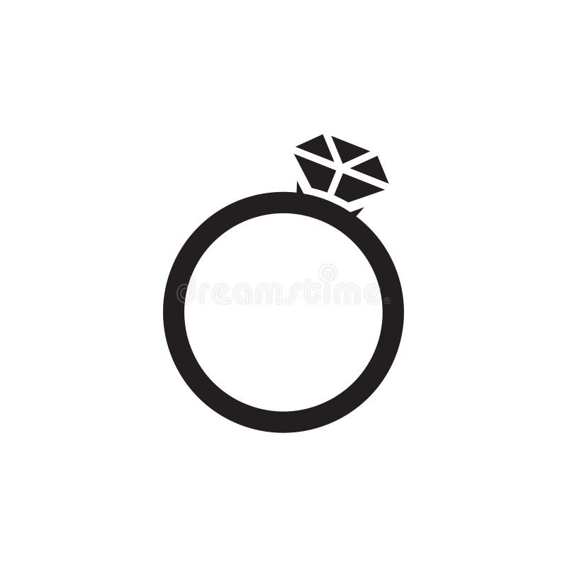Diamond Ring Graphic Design Template Vector Isolated Stock Illustration ...