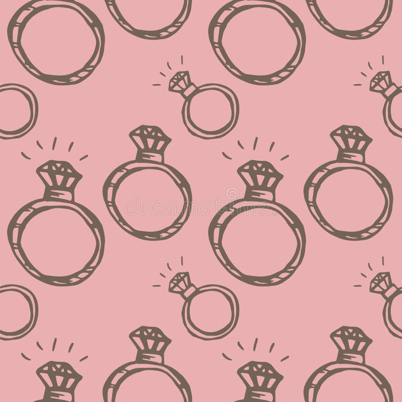 Diamond Ring Seamless Pattern Stock Illustrations – 2,824 Diamond Ring ...