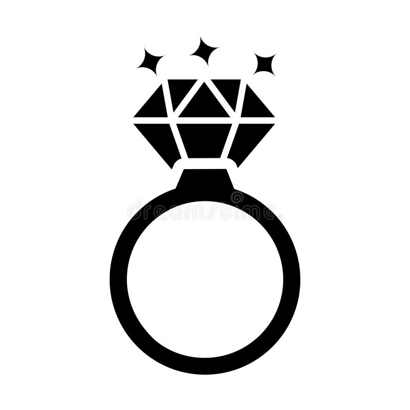 Diamond Ring Icon stock vector. Illustration of wedding - 330671968