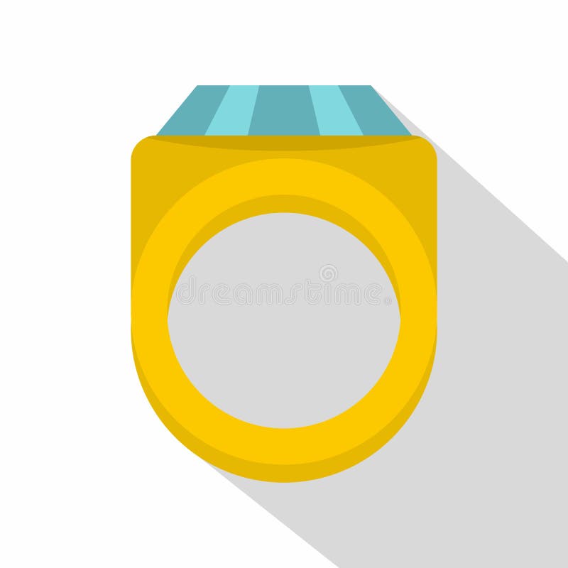 Diamond Ring Icon, Flat Style Stock Vector - Illustration of happy, flat: 85277423