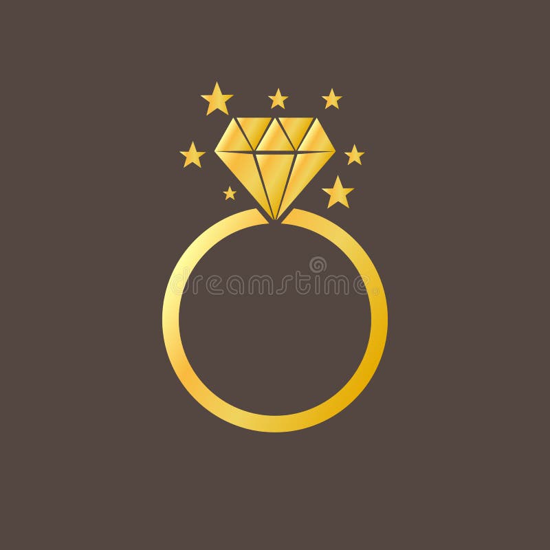 Flat Diamond gold icon stock vector. Illustration of brilliant - 91581142