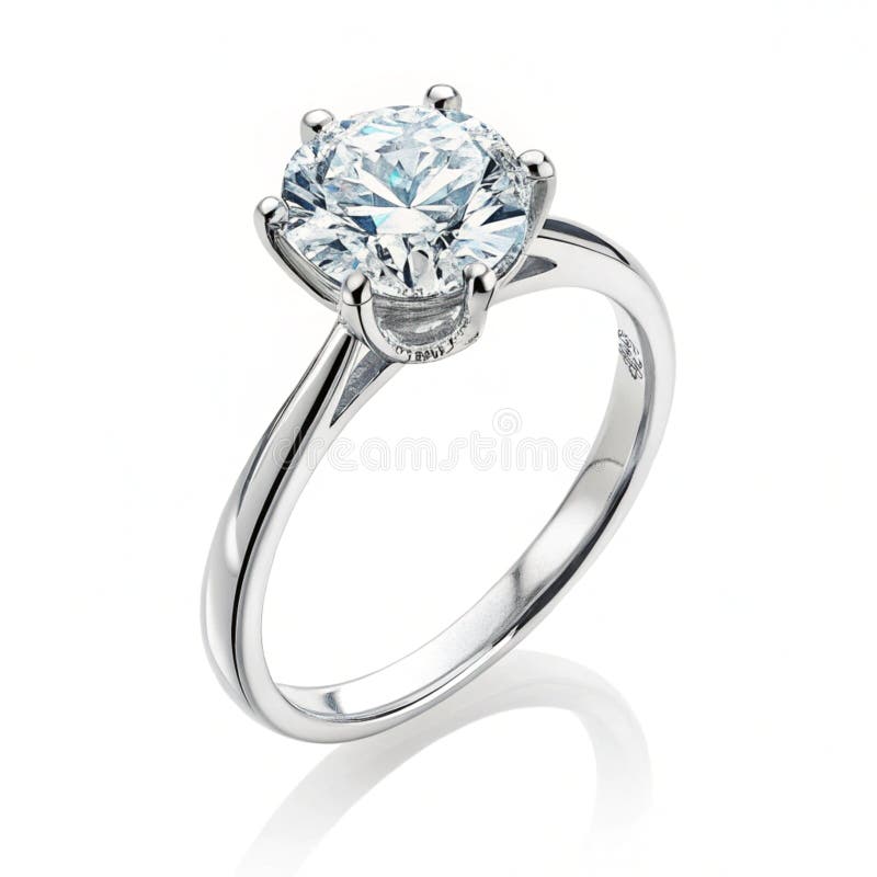 Diamond Ring Isolated on Transparent Background Stock Illustration ...