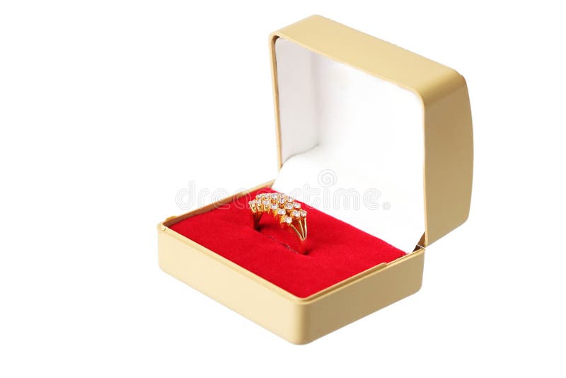 Diamond Ring in a Jewelry Case Stock Photo - Image of girl, jewelry ...