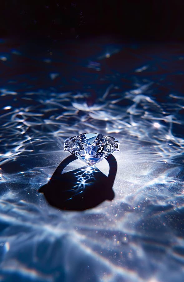 A Diamond Ring is Shown in the Water Stock Photo - Image of reptile ...