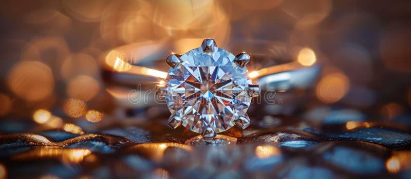 Diamond Ring on Table stock photo. Image of celebration - 308896096