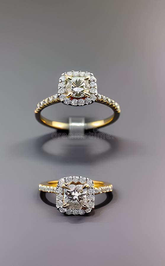Diamond Rings Illustration Artificial Intelligence Artwork Generated ...