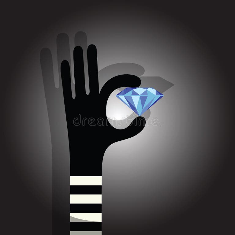 Diamond robber vector stock vector. Illustration of robber - 24777531