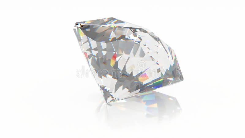 Diamond Rotating 360 Degrees, Cyclic Animation Stock Footage - Video of ...