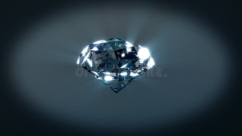 Diamond Rotating Against Abstract Background,seamless Loop, Stock ...