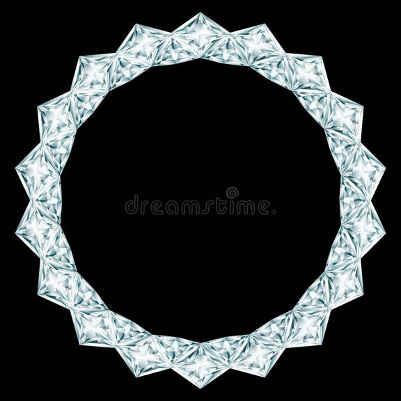 Diamond round frame stock vector. Illustration of gemstone - 58851976