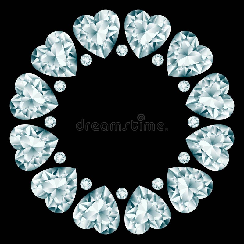 Diamond round frame stock vector. Illustration of sparkle - 58851984