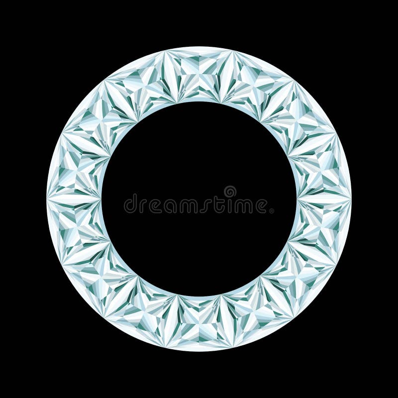 Diamond round frame stock vector. Illustration of black - 62084683