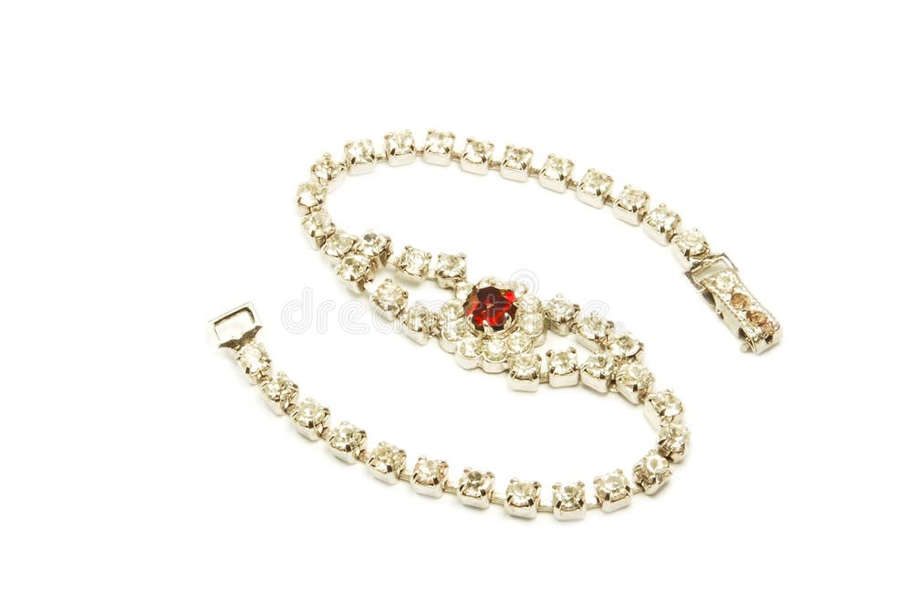 Diamond and ruby bracelet stock photo. Image of shine - 13544428