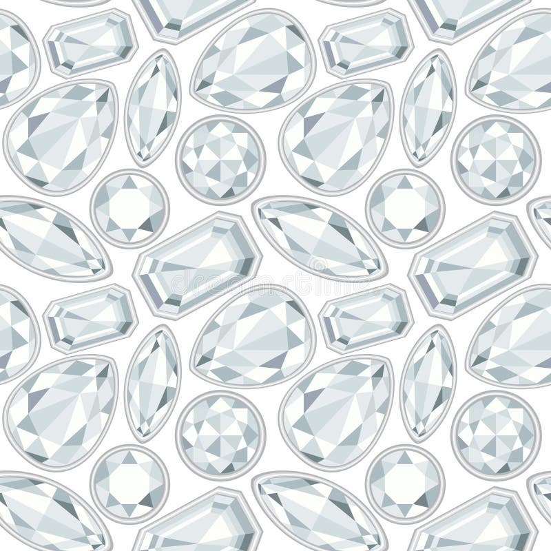 Diamond seamless pattern. stock vector. Illustration of oval - 39678366