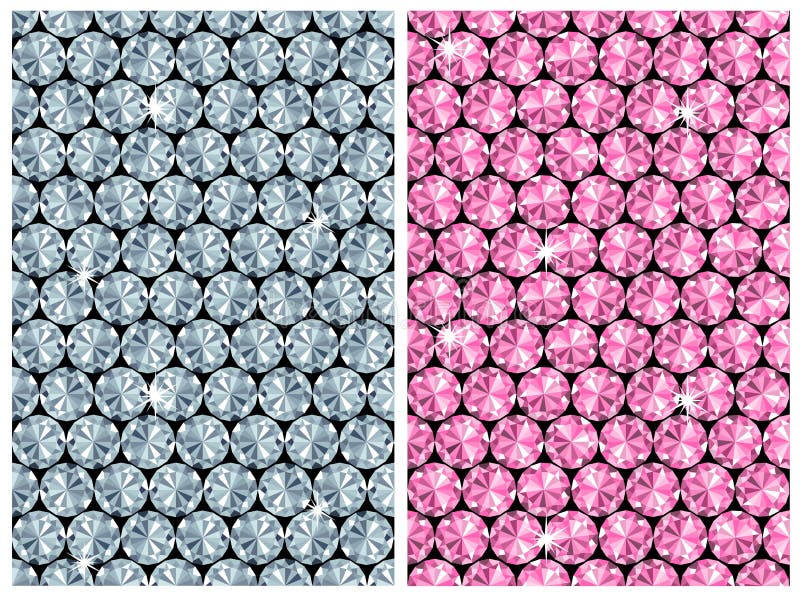Diamond Pattern of Colored Brilliant Triangles Stock Illustration ...