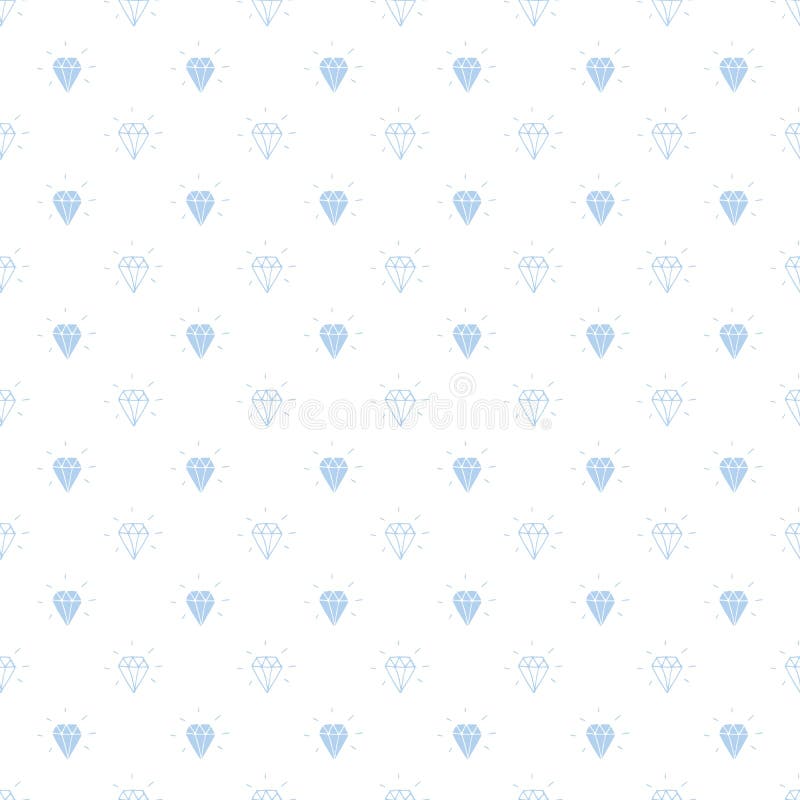 Diamond Seamless Pattern Vector Illustration. Hand Drawn Sketched ...