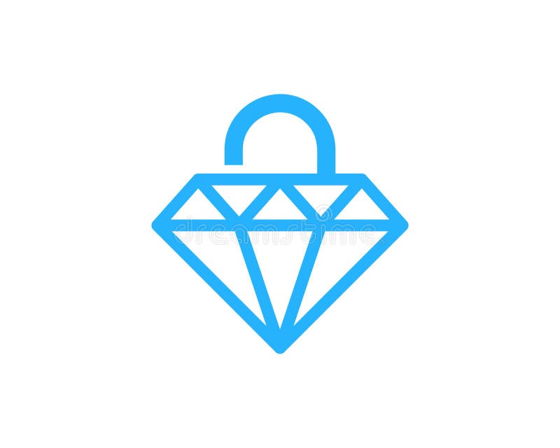 Diamond Security Icon Logo Design Element Stock Vector - Illustration ...