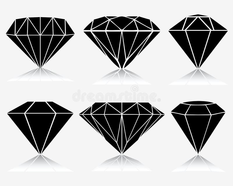 Bright Diamond Illustration Stock Vector - Illustration of shimmering ...