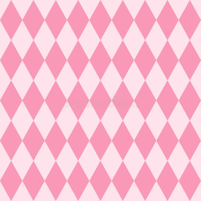 Diamond Shape Background Pink Color, Vector Illustrator, Seamless ...