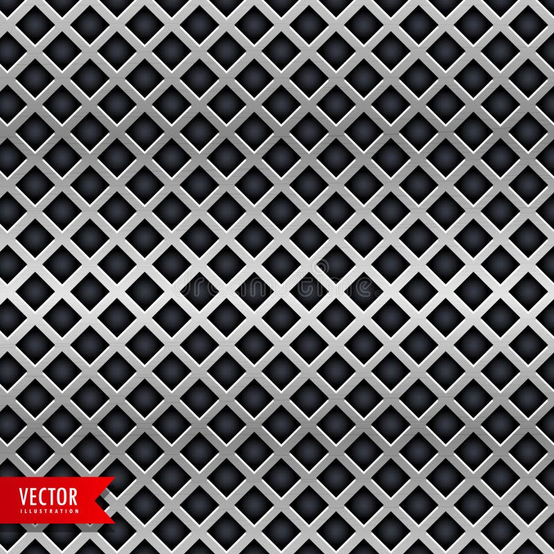 Chrome Diamond Plate Realistic Vector Graphic Illustration Stock Vector ...
