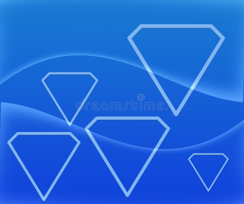 Blue Diamond Shape Logo