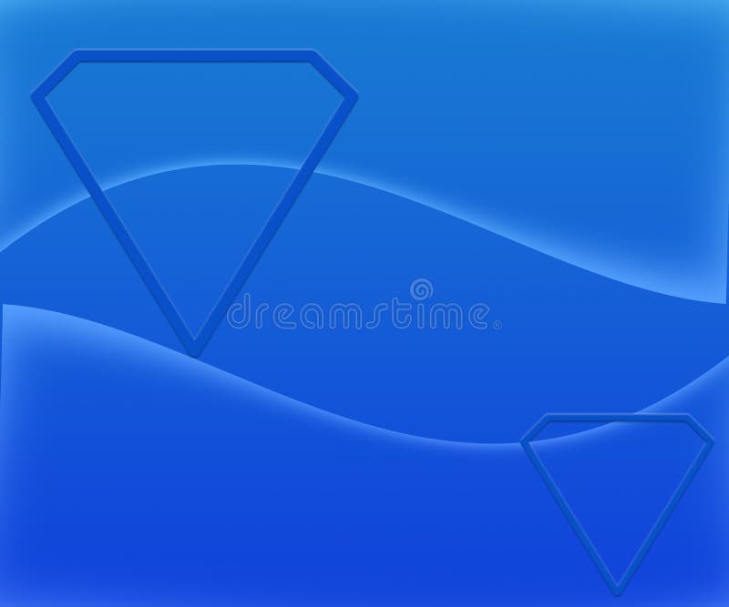 Diamond Shape Figures Abstract on Blue Gradient Background Stock ...