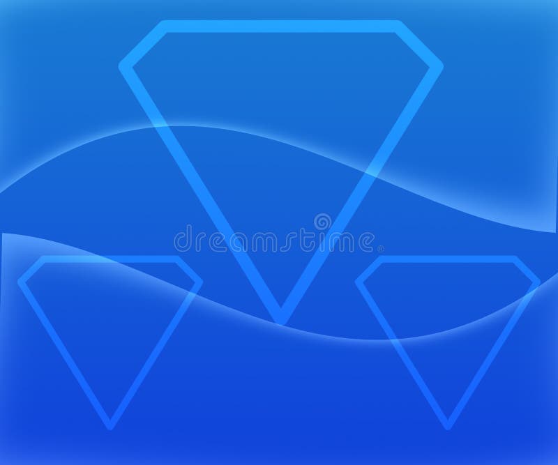 Diamond Shape Figures Abstract on Blue Gradient Background Stock ...