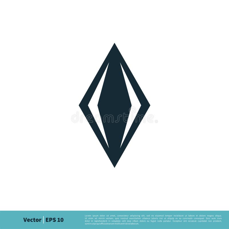Diamond Shape Icon Vector Logo Template Illustration Design. Vector EPS ...