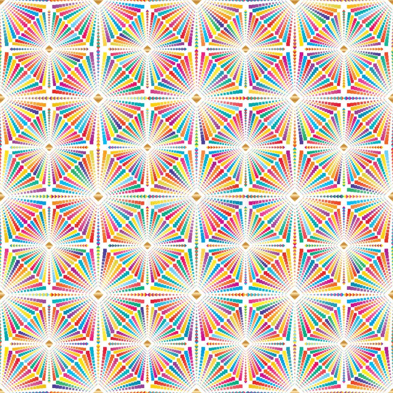 Diamond Shape More Diamond Colorful Symmetry Seamless Pattern Stock ...