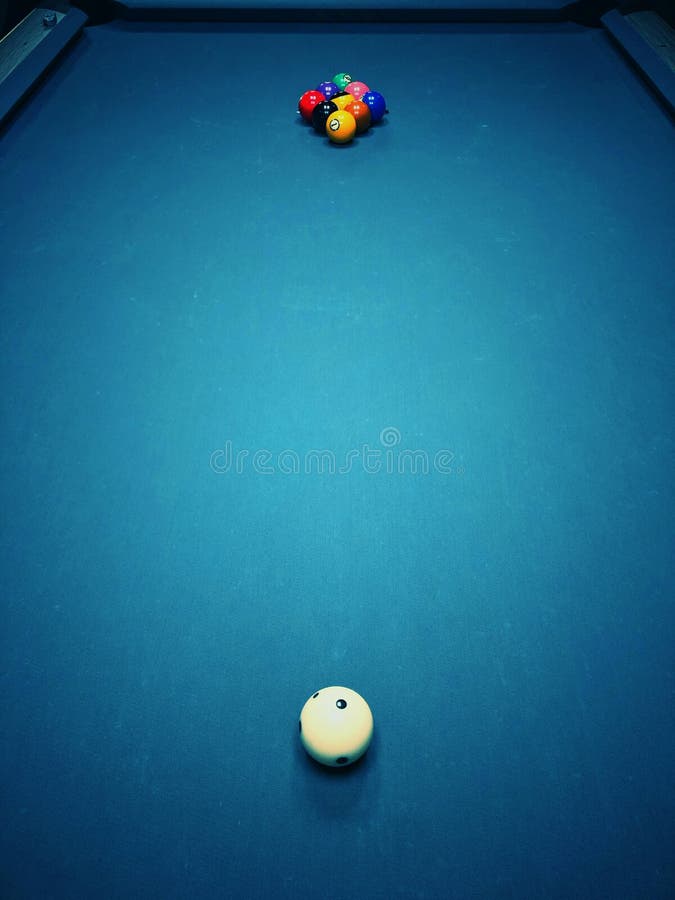 Diamond Shape of Nine Billiard Balls with Various Colors Stock Photo ...