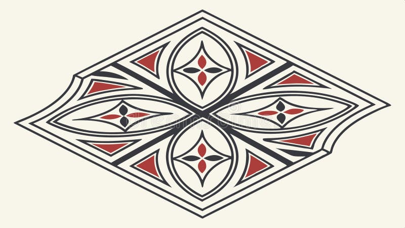 Diamond Shape Rug Pattern, Geometric Carpet Vector, Elegant Floor ...