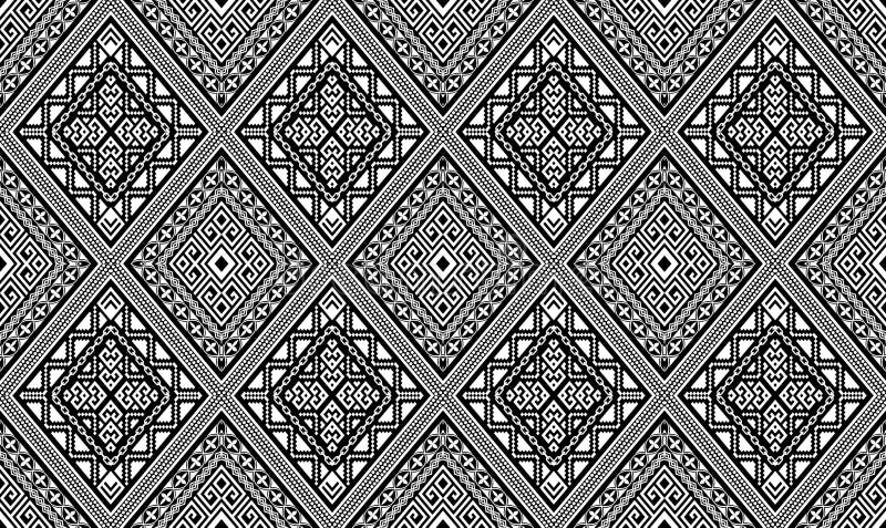 Diamond Shaped Abstract Ethnic Geometric Pattern Stock Illustration ...