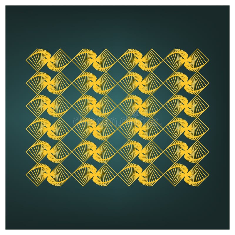 Diamond-shaped Figures. Each Diamond is Filled with Swirling, Intricate ...