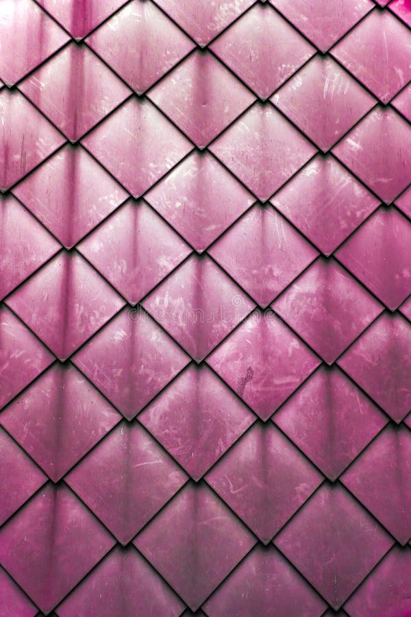 Diamond Shaped Fish Scale Tiled Wall Texture Background Stock Photo ...