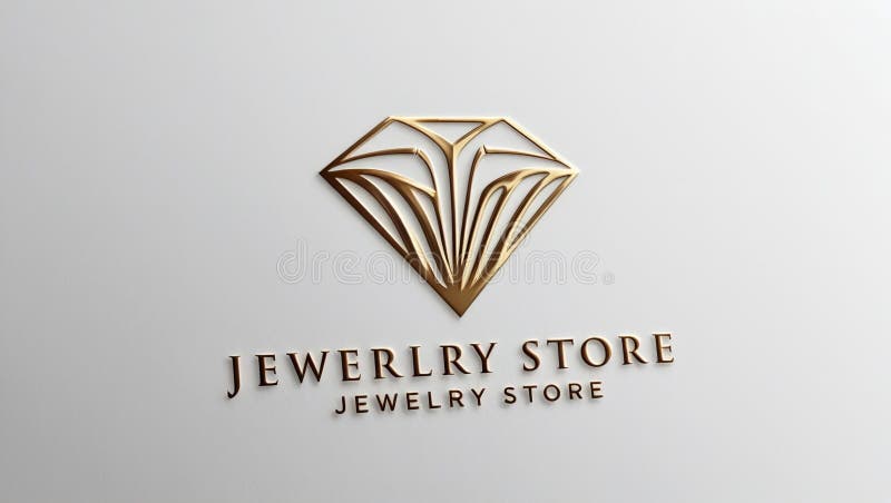 Diamond Shaped Jewelry Shop Logo Design Stock Illustration ...