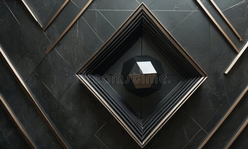 Diamond-shaped Object with White Square in the Center is Surrounded by ...