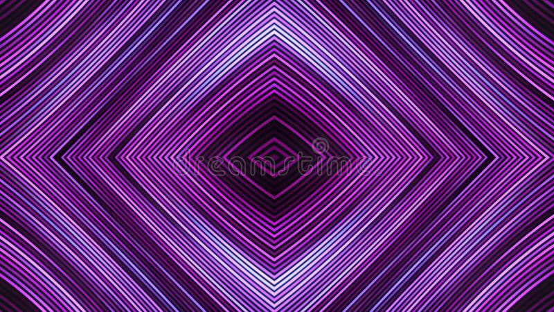 Diamond-shaped Pattern with Colorful Flashing Lines. Motion ...